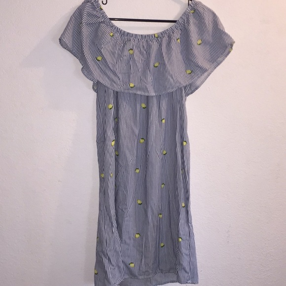 Potter's Pot | Dresses | Potters Pot Striped And Lemon Dress Made In ...
